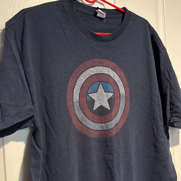Marvel | Shirts | Marvel Comics Captain America Shield Logo Tshirt ...